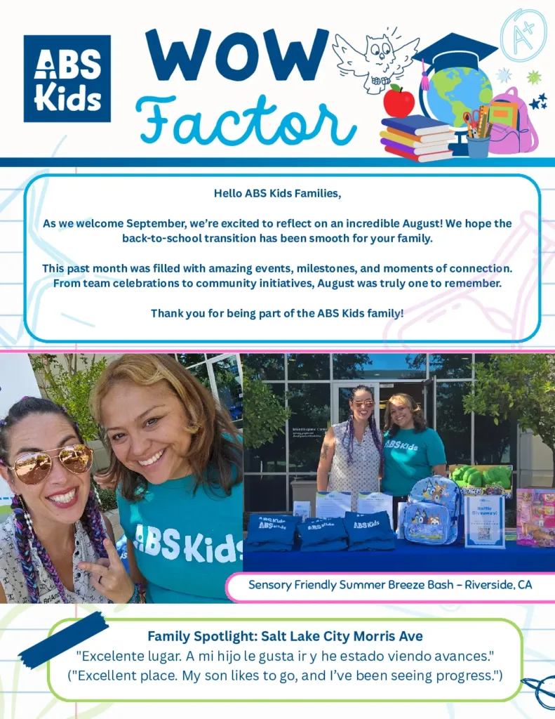 WOW Factor Newsletter - ABS Kids